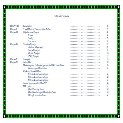 Table of c ontents mem adela - copy | PPT
