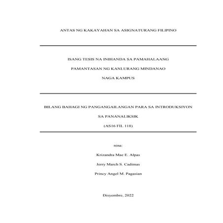 Table of Specification thesis for college student | DOCX