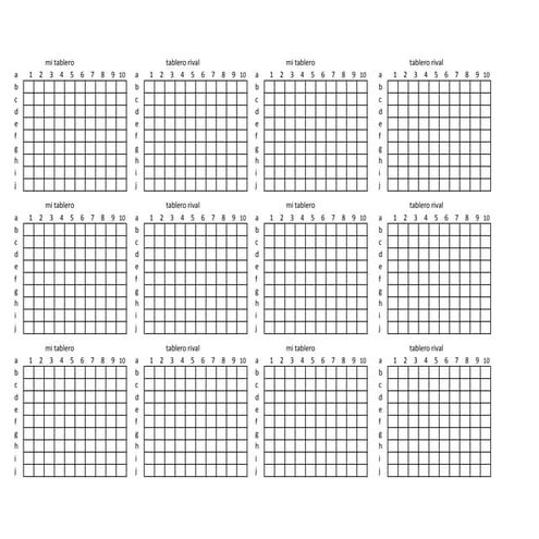 Tablero batalla naval | PDF