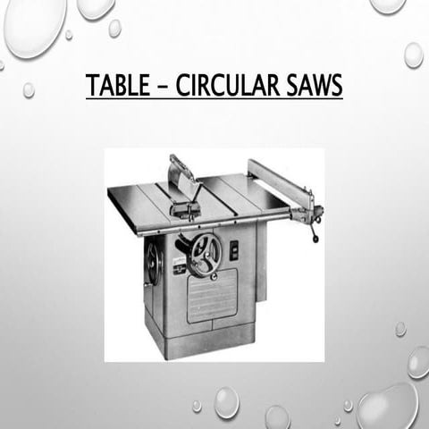 Table saw | PPTX