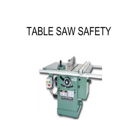 Table saw safety | PPT