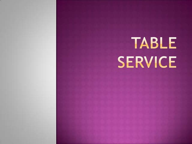 05 silver service | PDF