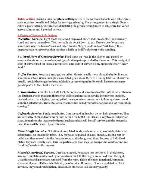 Table services | PPTX