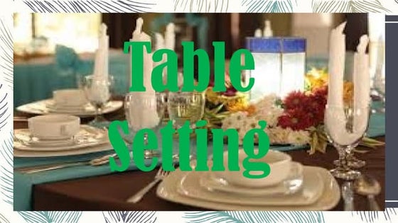 TABLE SETTING | PPTX