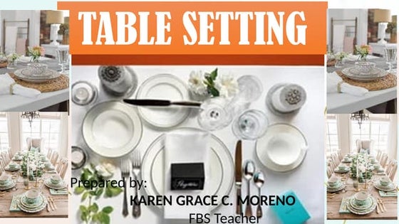 TABLE SETTING | PPTX