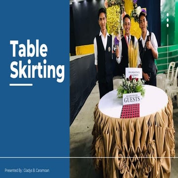 Table Skirting and the Different Table Skirting Designs.pptx