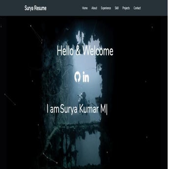 Surya Resume | React Resume | PDF