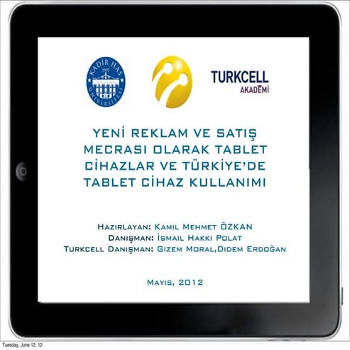 Turkcell Tablet Araştırması 2012 | PPT