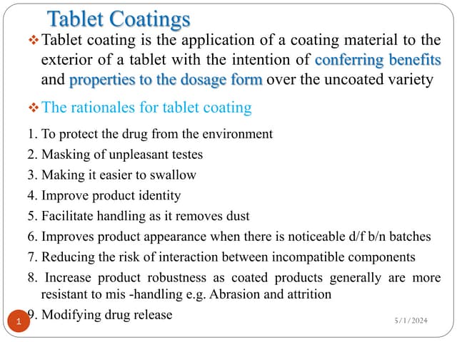 Tablet coating defects | PPTX