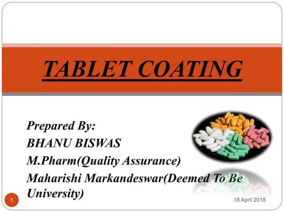 Tablet coating defects | PPTX | Chemistry | Science