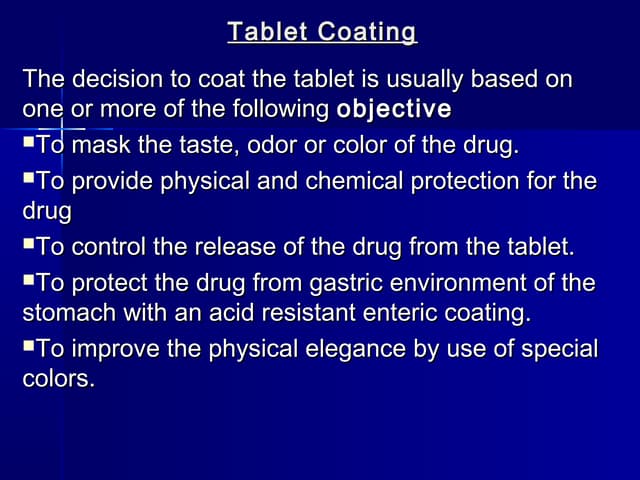 Tablet Coating, Types, Coating Materials, & Coating Pans [Industrial ...
