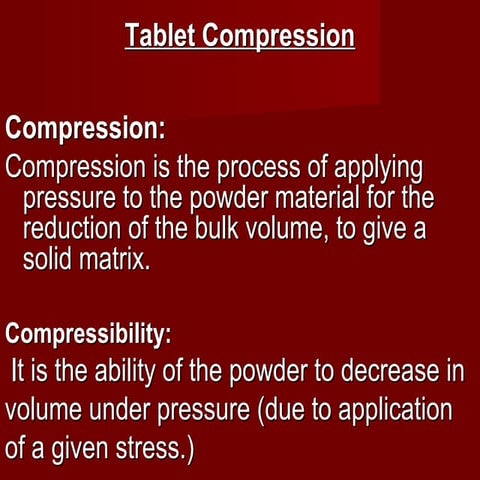 Tablet compression student (2) | PPT
