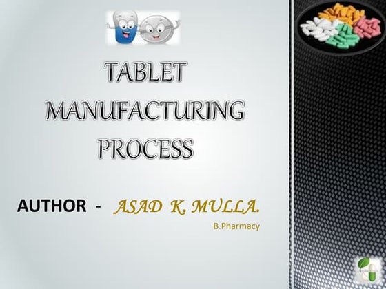 Tablet compression machine | PPTX | First Aid | Injuries