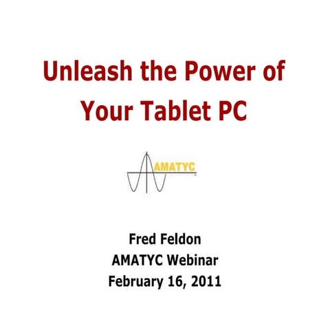 Tablet PC Presentation | PPTX