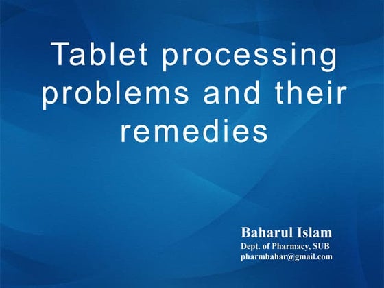 Tablet coating defects and their remedies | PPTX | Skin and Dermatology ...