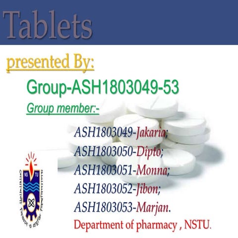 Tablets group presentation | PPTX