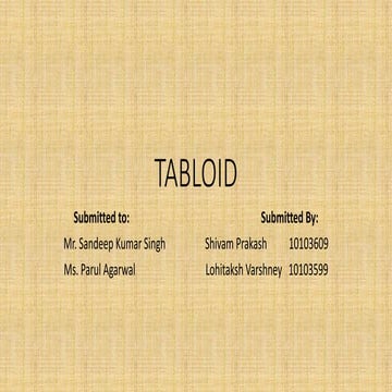 Tabloid | PPT
