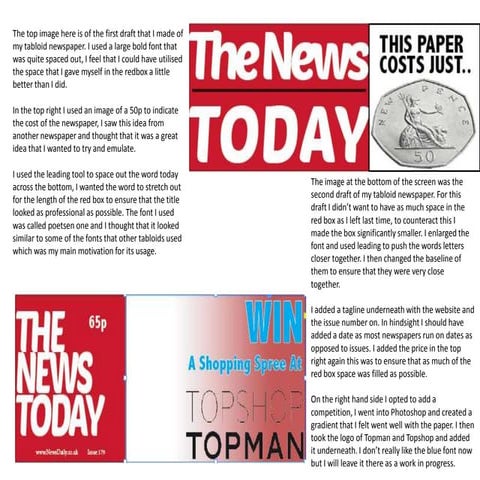 Magazine drafts - evolution | PPTX