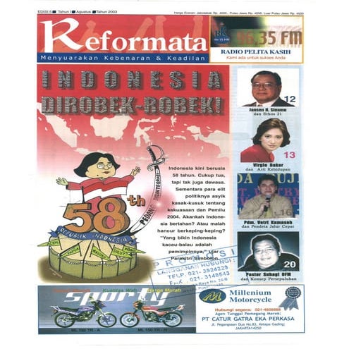Tabloid reformata edisi 5, agustus 2003 | PDF