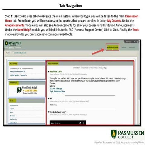 Tab Navigation | PDF
