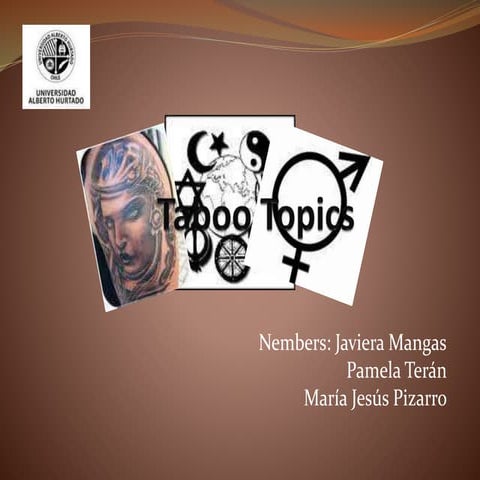 Taboo topics | PPTX
