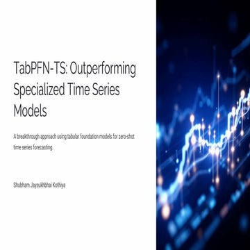 TabPFN-TS Outperforming Specialized Time-Series Models | PDF
