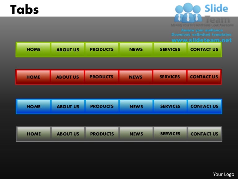 Tabs Powerpoint Presentation Slides Db Ppt Templates