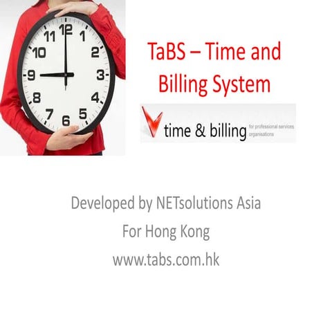 TaBS Time and Billing Systems | PPT