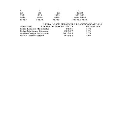 Ejercicio 22 tabuladores | PDF