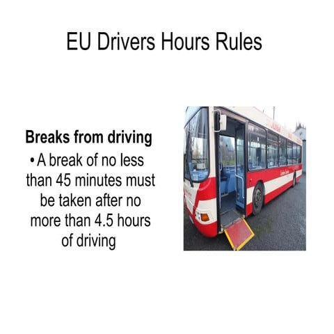 Quick EU Rules Drivers Hours | ODP