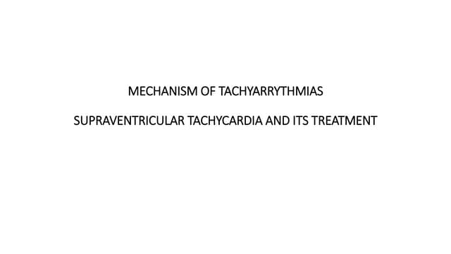 Approach to tachyarrhythmia | PPTX