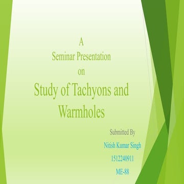 Tachyons seminar | PPTX