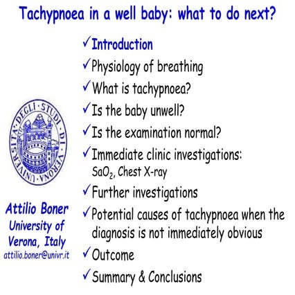 Format 2016: tachypnoea in a well baby: what to do next? | PPTX