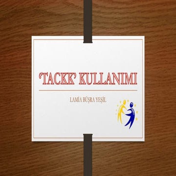 'Tackk’ kullanimi | PPTX