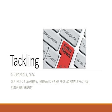 Tackling 'fake' news | PDF