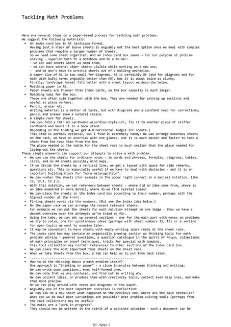 How To Become A Better Problem Solver | PPT