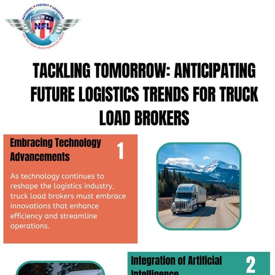 Key Logistics Trends Every Truck Load Broker Should Know | PDF