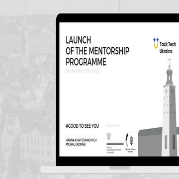 Launch of the TackTeck Mentorship Program for Ukrainians in Sweden | PPT
