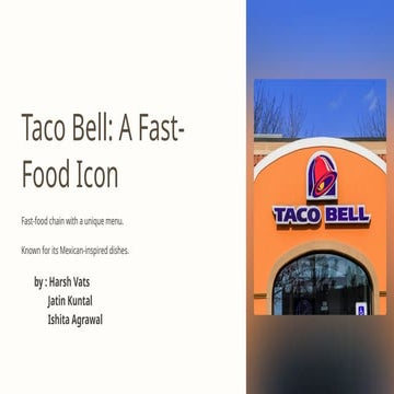 Taco-Bell-A-Fast-Food-Icon. New recreated logo | PPT