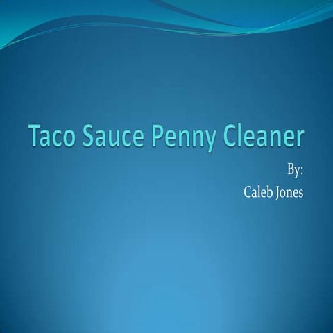 Taco sauce penny cleaner | PPTX