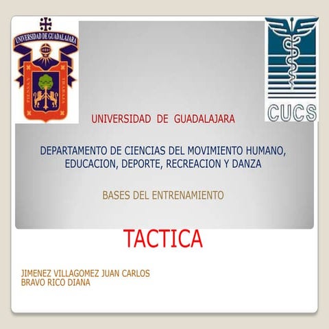 Tactica en el deporte | PPTX