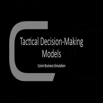 Tactical Decision Making Model - WIP.pptx