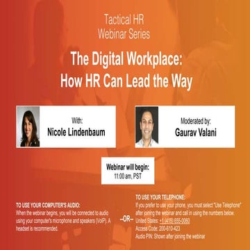 Tactical HR: The Digital Workplace | PPT