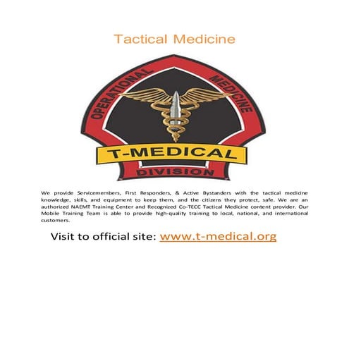 Tactical medicine | DOCX