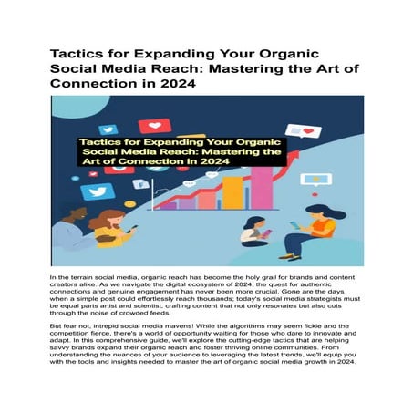 Tactics for Expanding Your Organic Social Media Reach - Mastering the Art of Connection in 2024.pdf