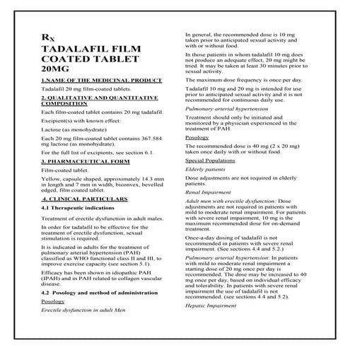 Super Tadalista Tablets (Tadalafil and Dapoxetine Combination Tablets ...