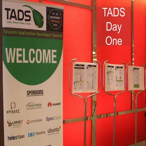 Telecom Application Developer Summit Day One Photo Review | PPTX
