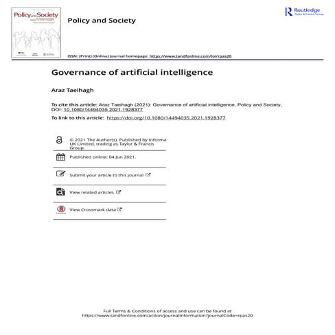 Unpacking the drivers of artificial intelligence regulation: driving forces and critical ...
