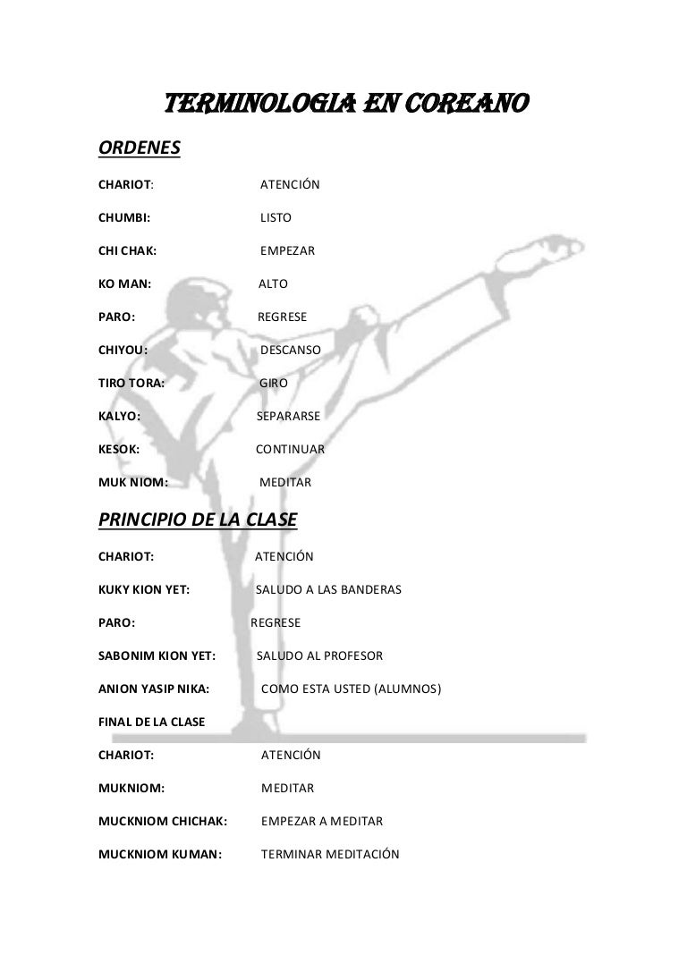 Tecnicas De Taekwondo Pdf