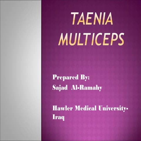 Taenia multiceps | PPT | Digestive Disorders | Diseases and Conditions